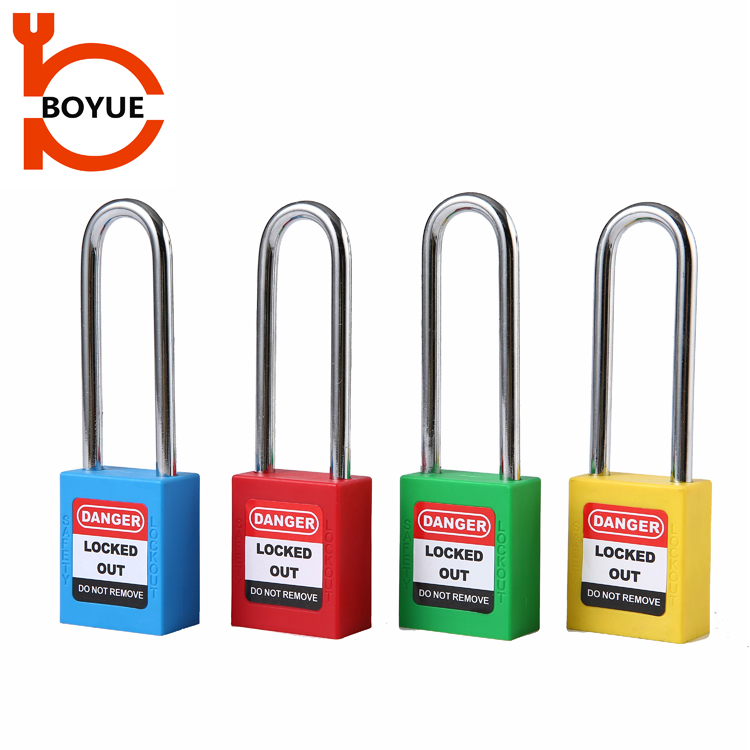 China Industrial long shackle 76mm steel shackle safety padlock S/S76 ...